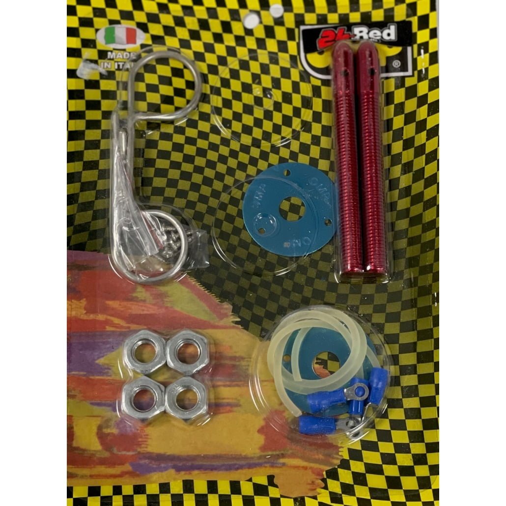 Bonnet Pins - 24 Red Racing