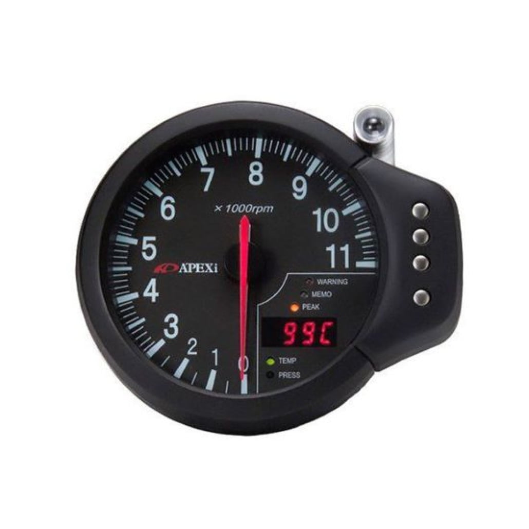 DECS Tachometer (black faced) - 24 Red Racing