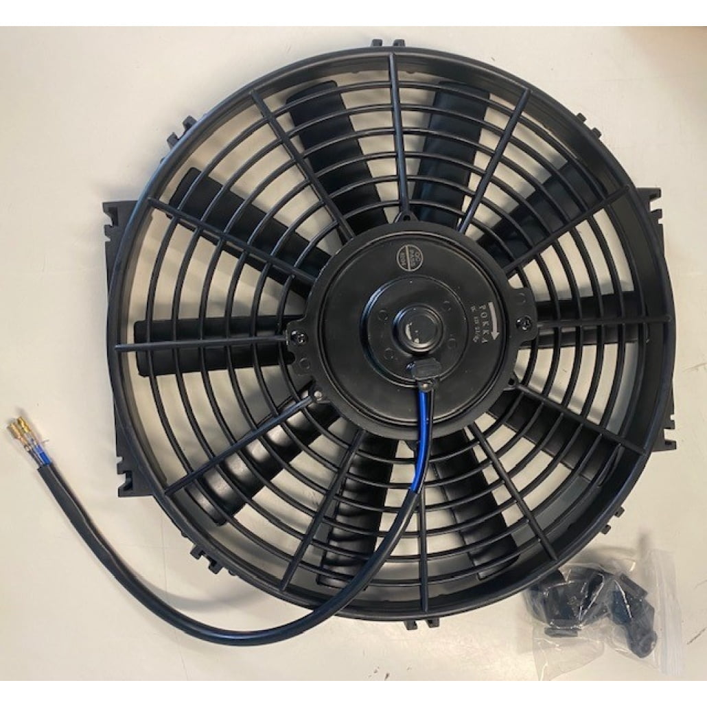 12V Radiator Cooling fan 12 inch - 24 Red Racing