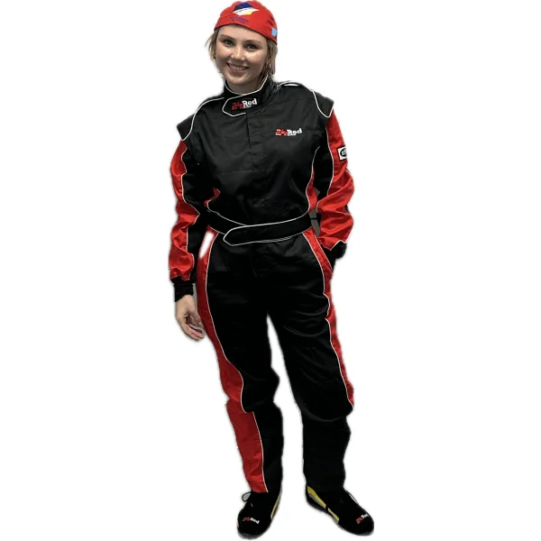 Single Layer SFI Approved Race Suit -Meets Ruapuna criteria - 24 Red Racing