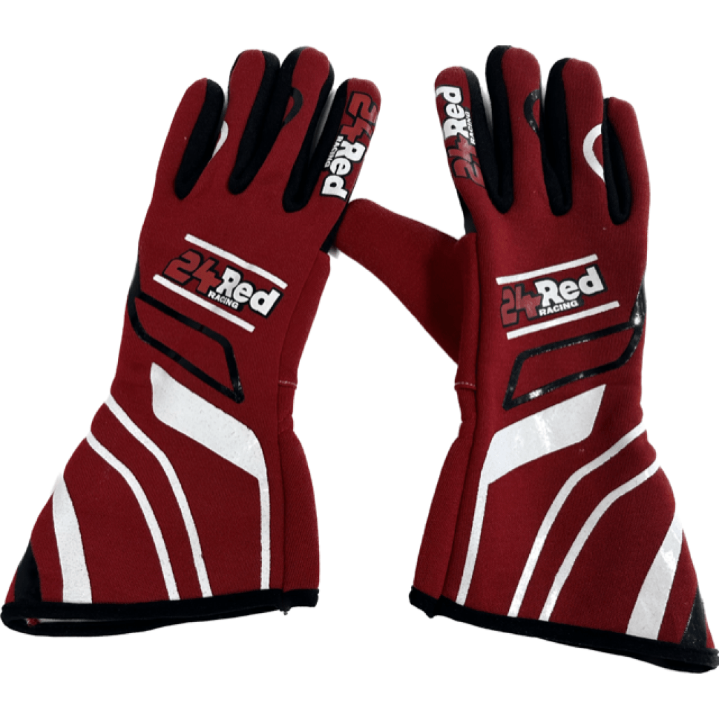 Race Gloves SFI Approved WC19 - Touch Screen Capable - 24 Red Racing