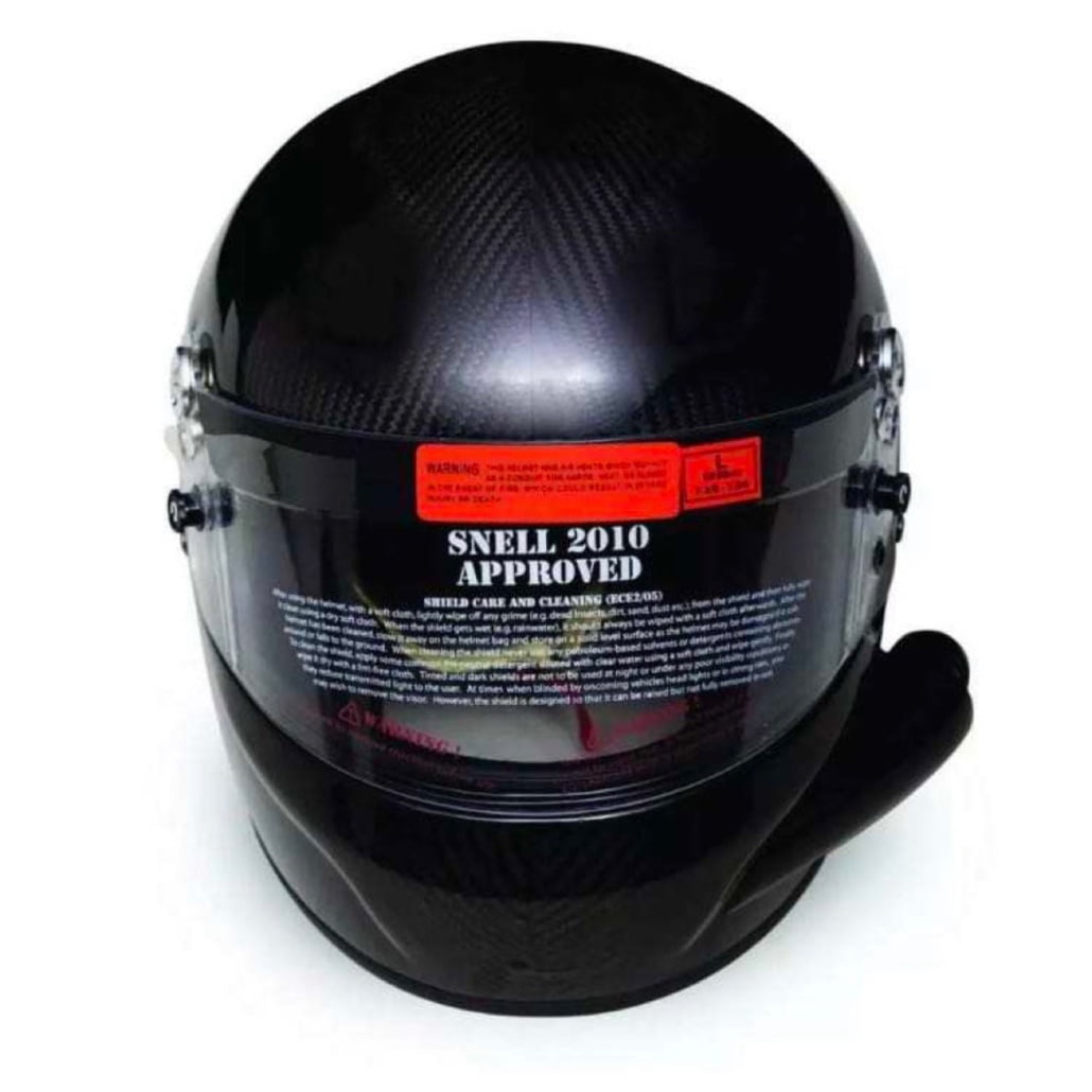 Carbon Composite Helmet with side air duct Snell 2015 - 24 Red Racing