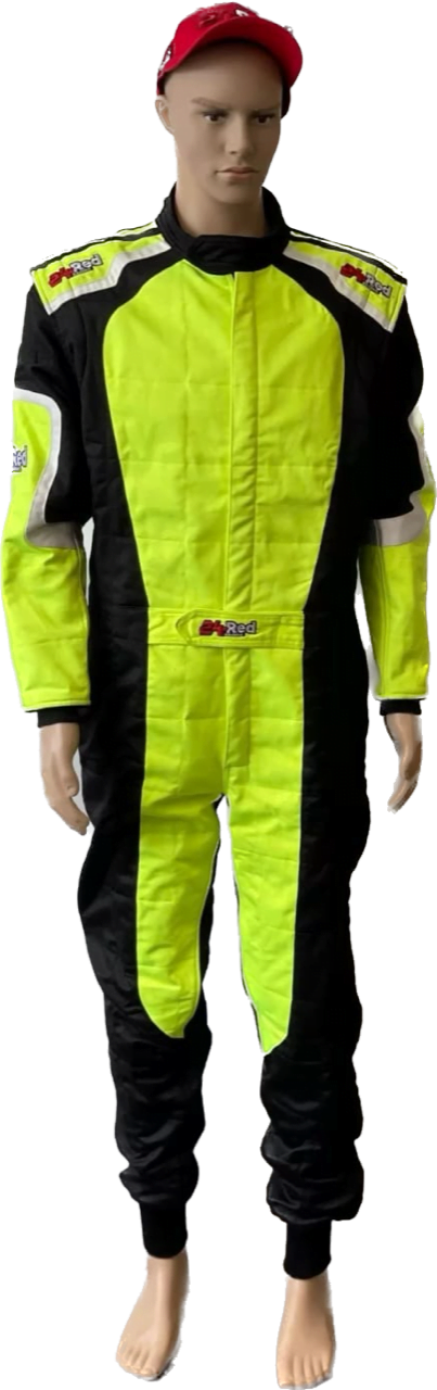 SFI Approved Race Suit Fluro - 24 Red Racing