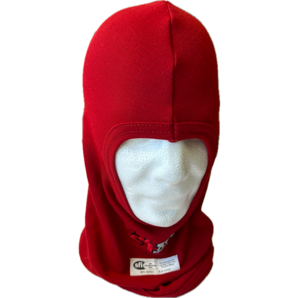 Red Long Neck Balaclava SFI Approved - 24 Red Racing