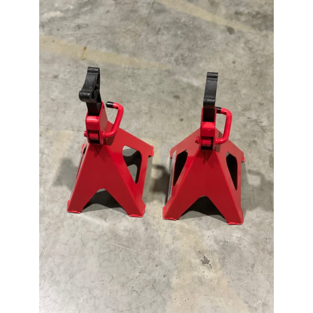 6 Ton Axle Stands - 24 Red Racing