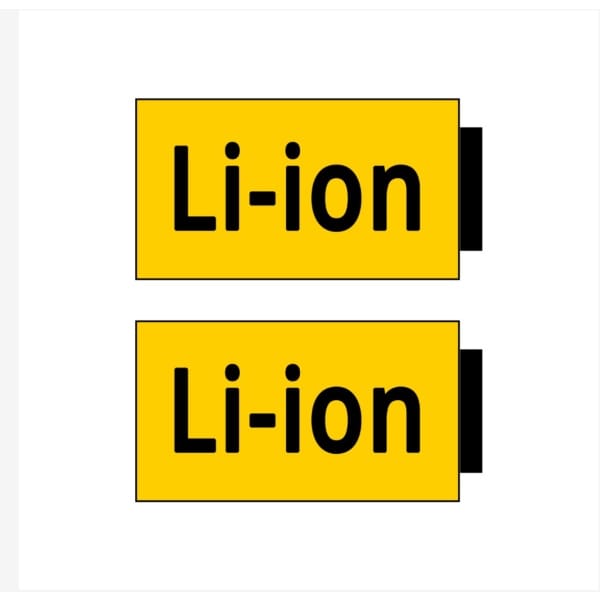 Li-ion Battery Recognition Stickers - 24 Red Racing